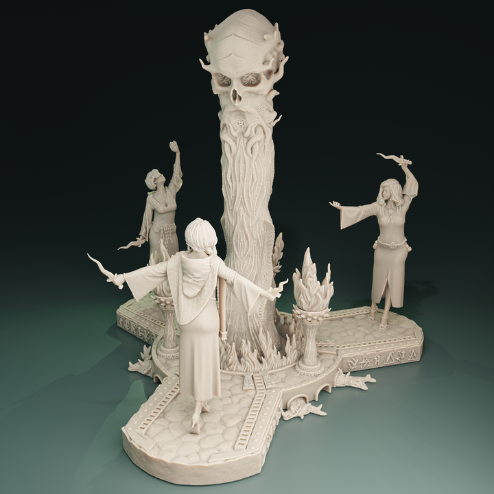3D Printable Cult of the Old Ones / Big Diorama, all girls + NSFW + Diorama by 42studio